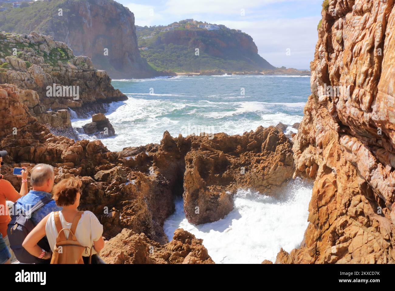 September 27 2022 - Knysna in South Africa: People admire the Heads in ...