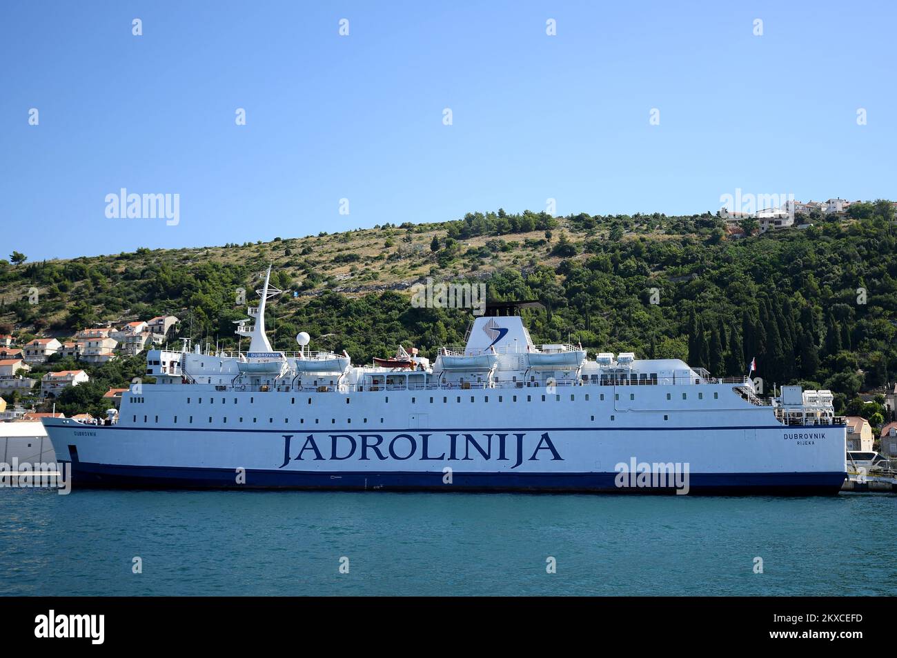 30.07.2019., Dubrovnik - Cruiser ships anchored at the Gruz harbor ...