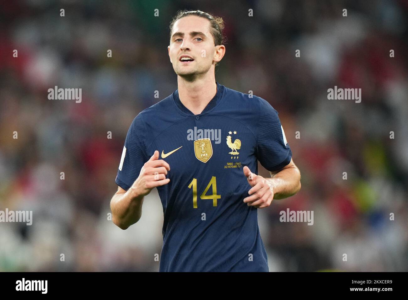 Adrien Rabiot of France during the FIFA World Cup Qatar 2022 match ...