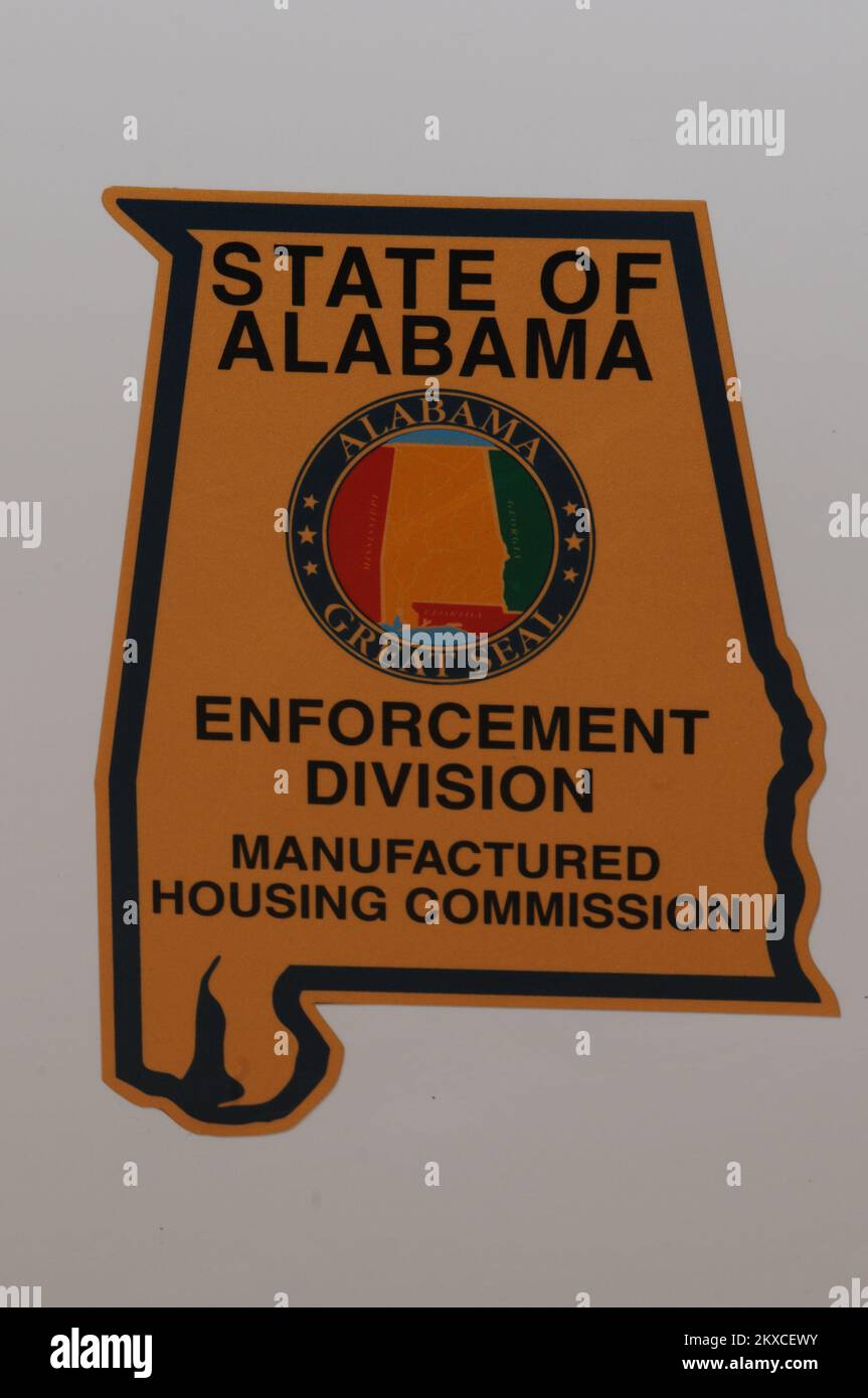 State Manufactured Housing Enforcement Sign. Alabama Severe Storms ...