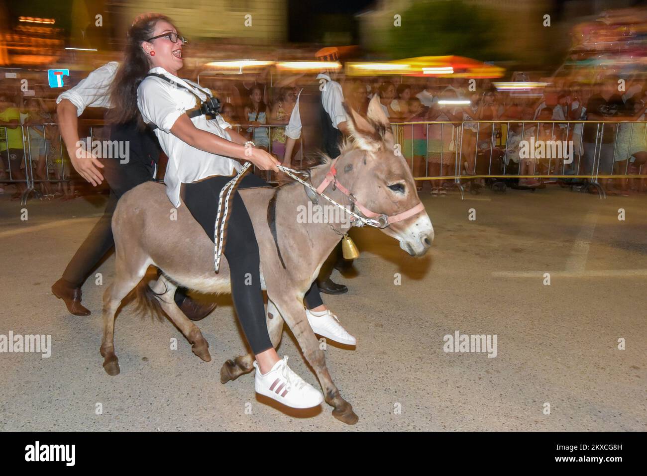 01.08.2019., Tribunj, Croatia - Traditional 52nd donkey races held in ...