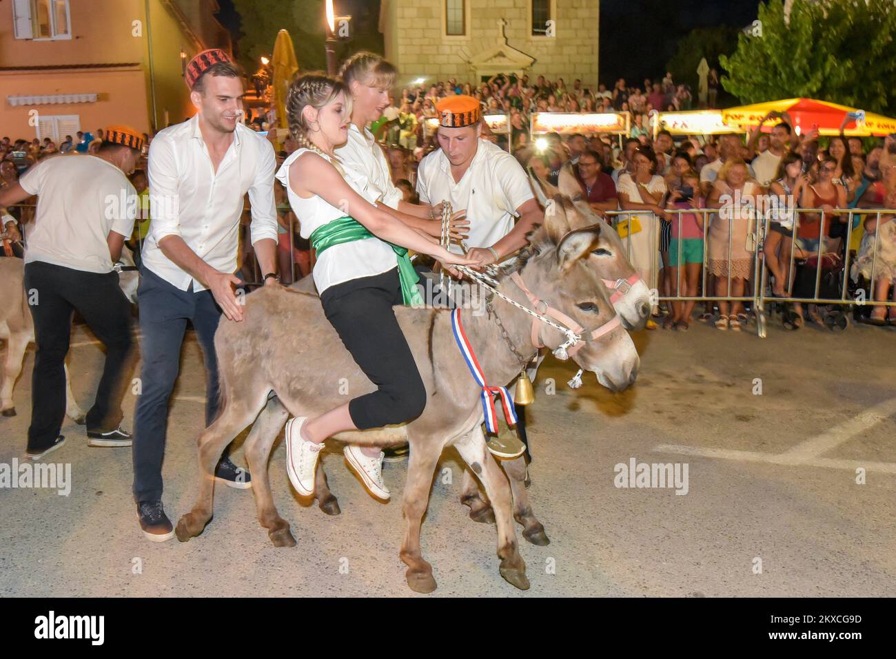 01.08.2019., Tribunj, Croatia - Traditional 52nd donkey races held in ...