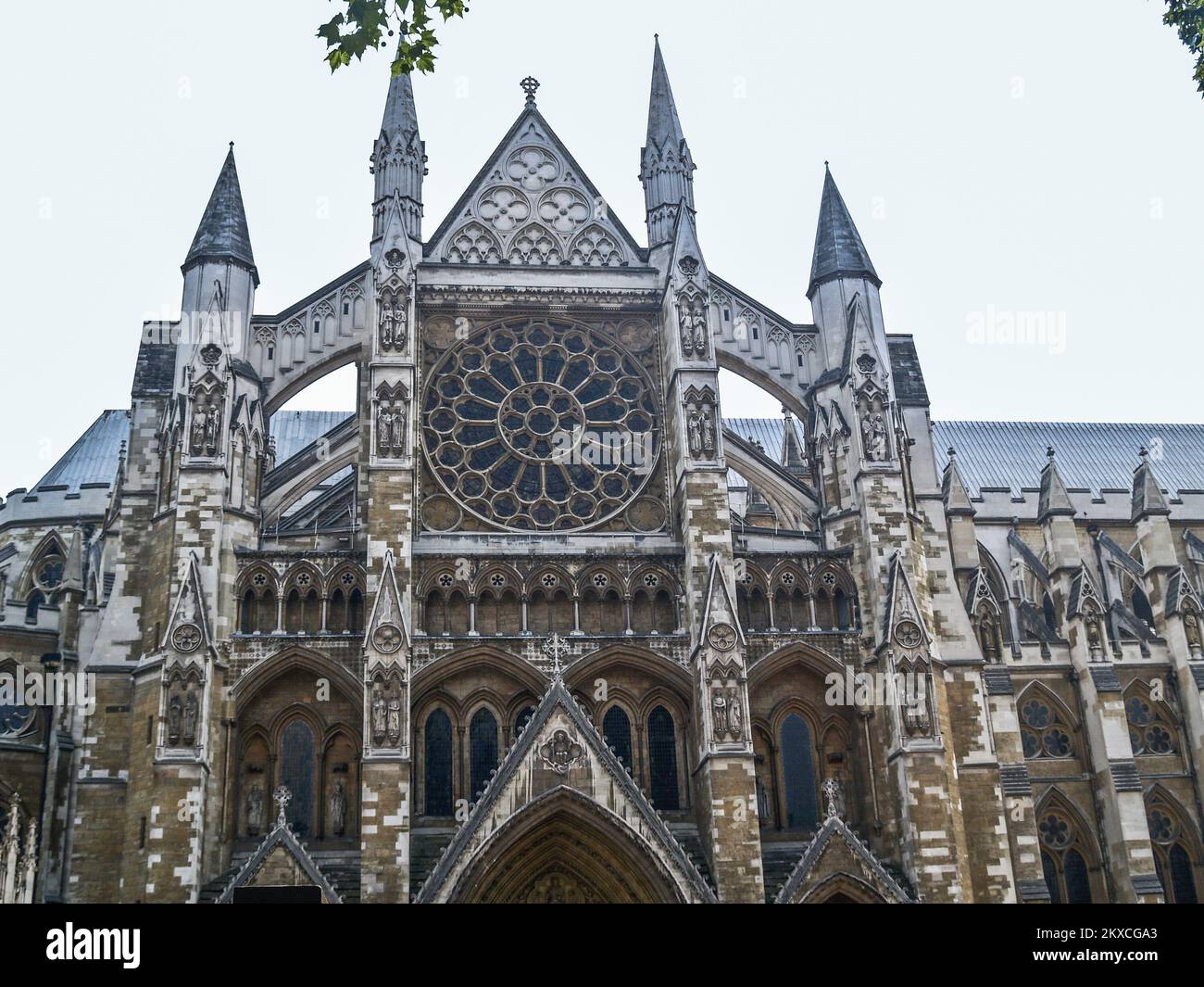 Front facade of Westminster Abbey London United Kingdom Stock Photo - Alamy