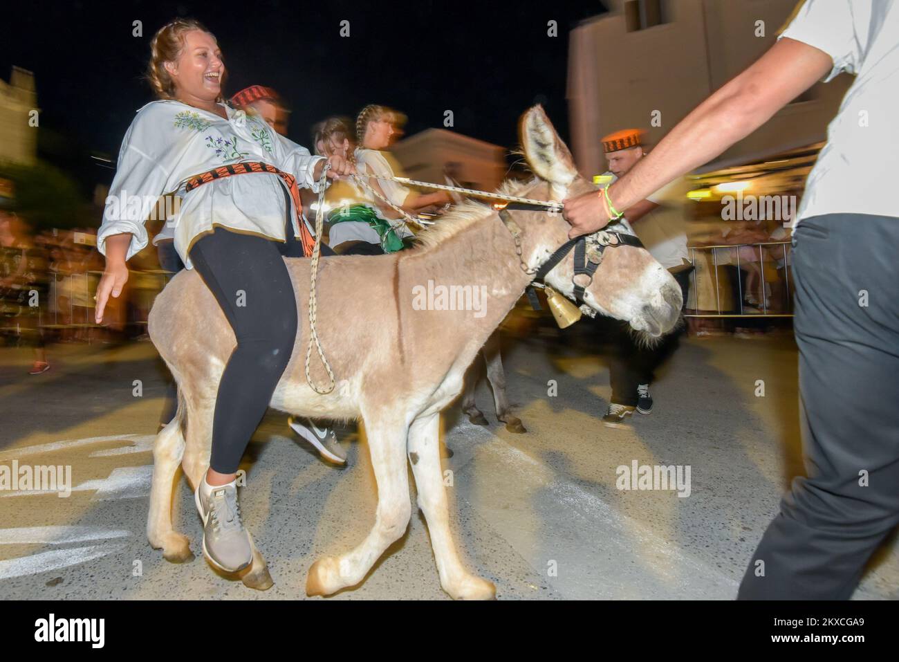 01.08.2019., Tribunj, Croatia - Traditional 52nd donkey races held in ...