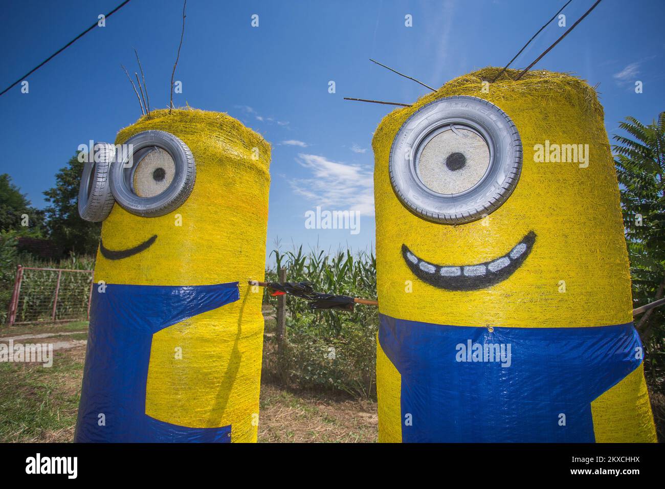 06.08.2019., Croatia, Jelisavac - At the entrance to the village of ...