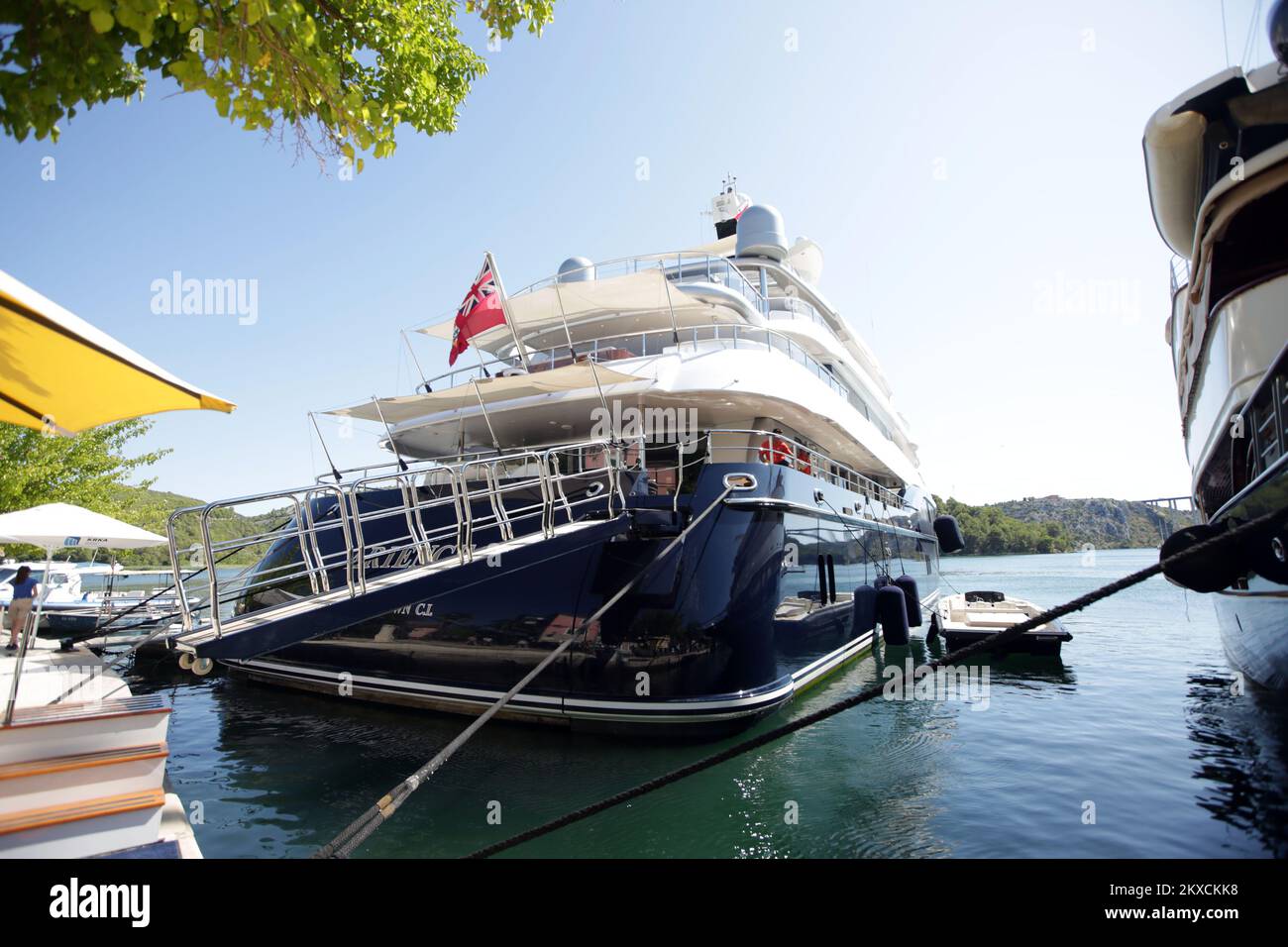 15.08.2019., Skradin, Croatia - Prince Albert II. of Monaco with family ...