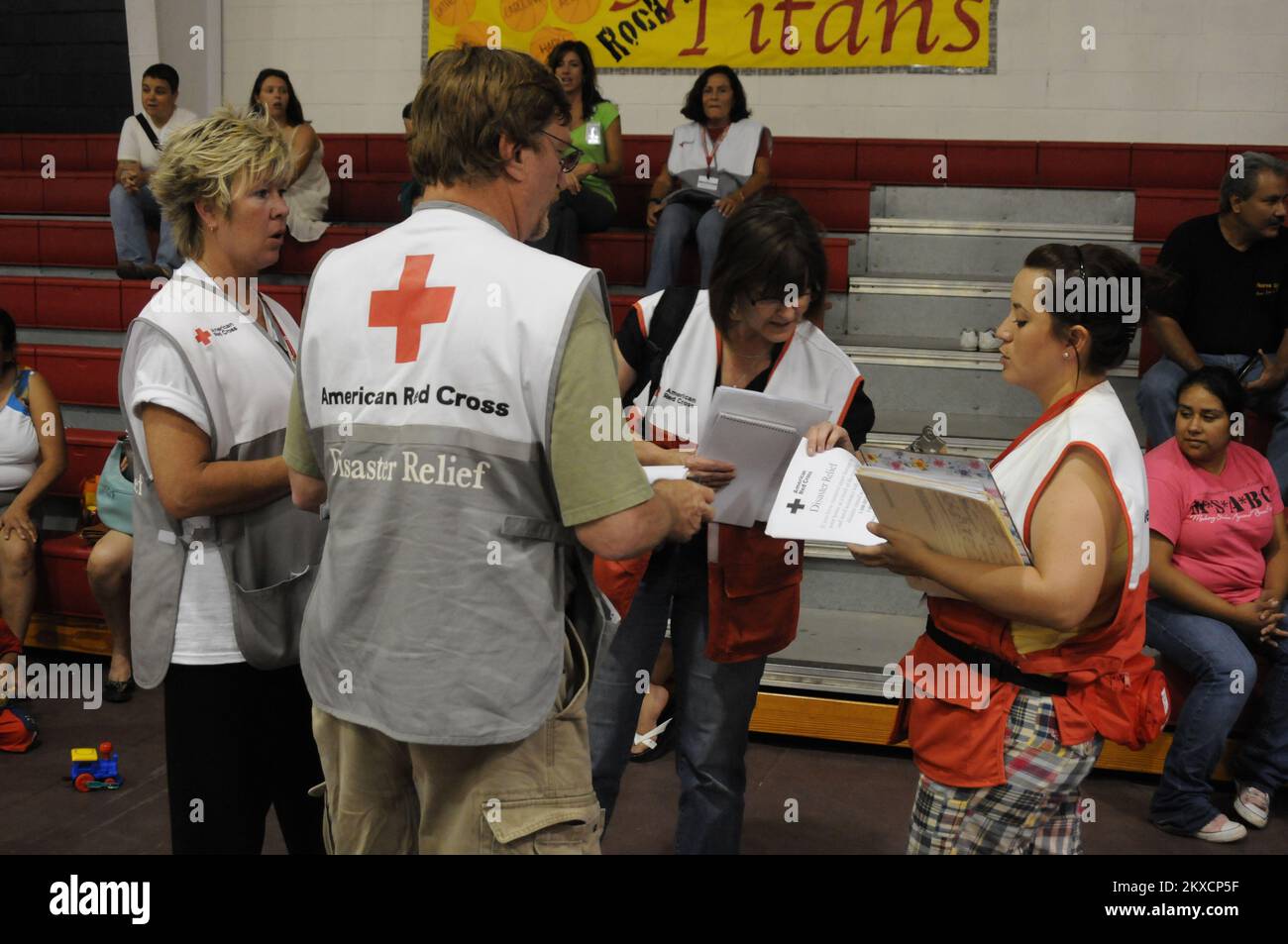 Red Cross Workers at Hispanic Community Meeting. Alabama Severe Storms ...