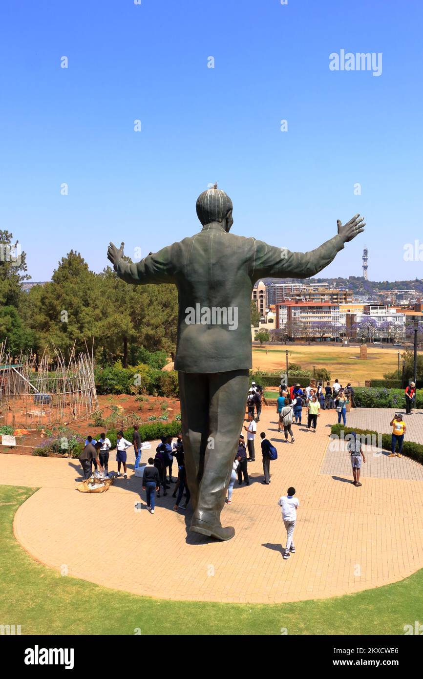September 29 2022 - Pretoria in South Africa: People around the Nelson ...