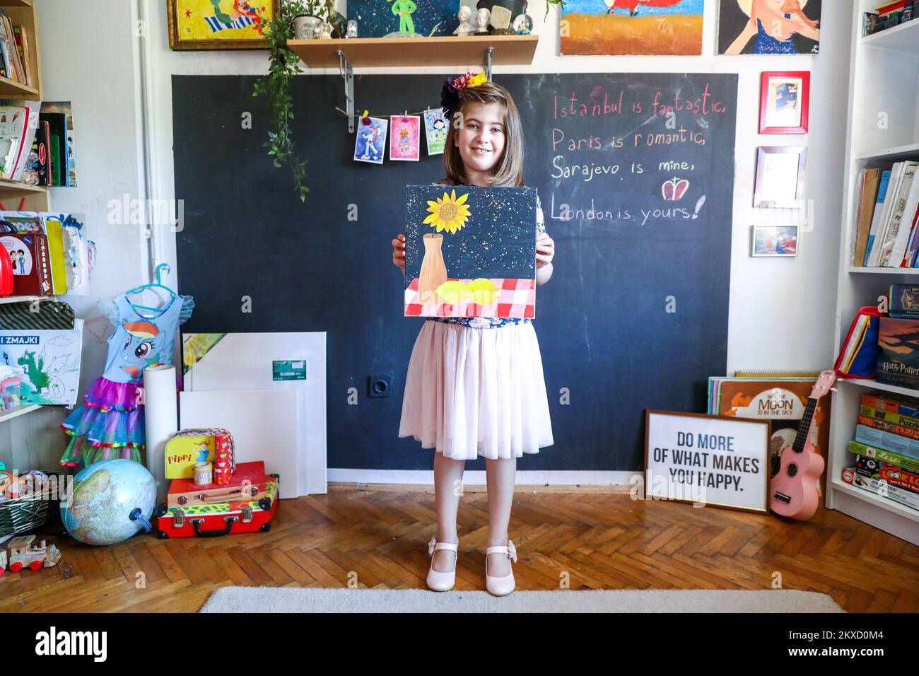 17.09.2019.Bosnia and Herzegovina - Asya Isovic , a 9-year-old artist ...