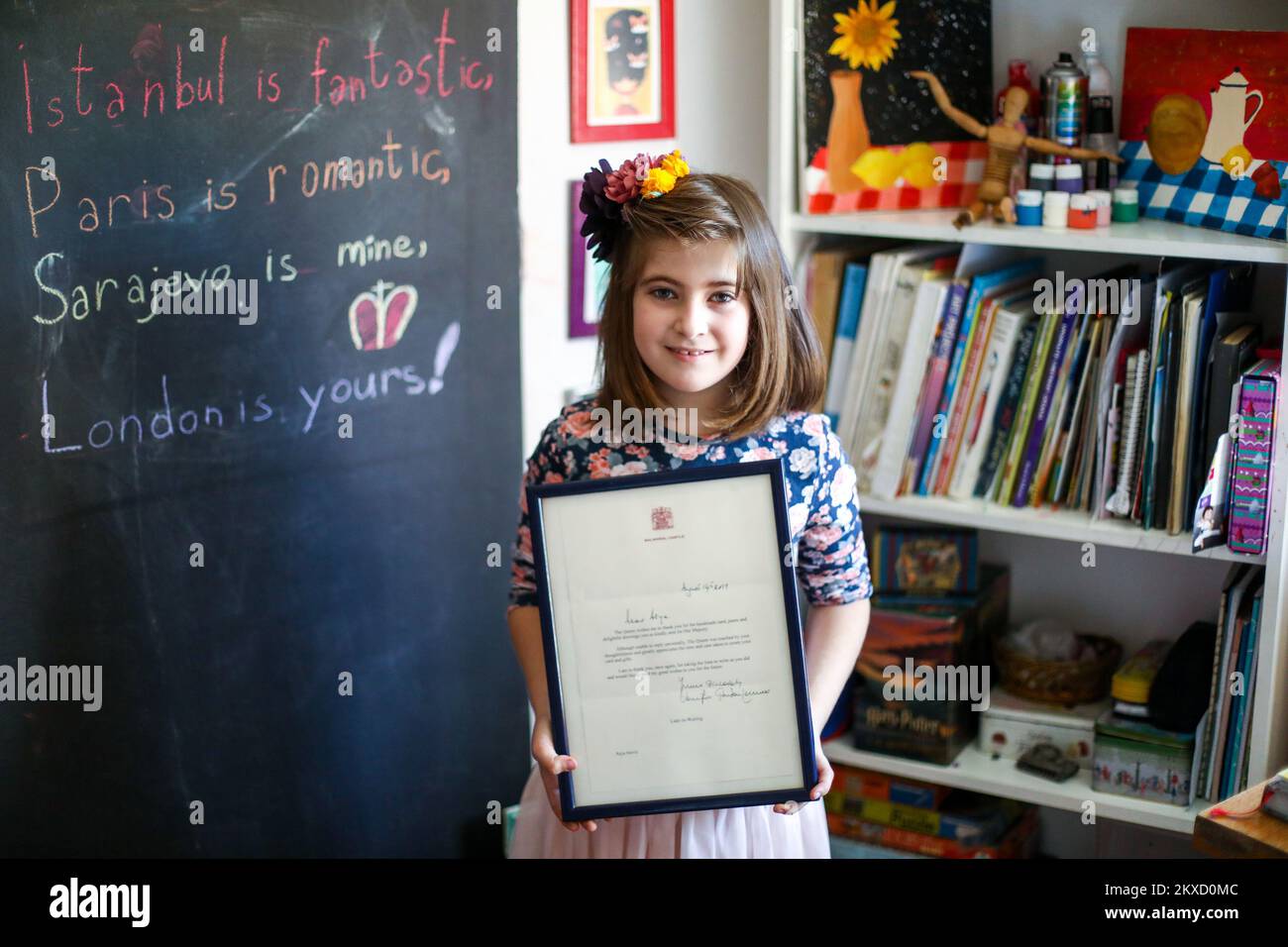 17.09.2019.Bosnia and Herzegovina - Asya Isovic , a 9-year-old artist ...