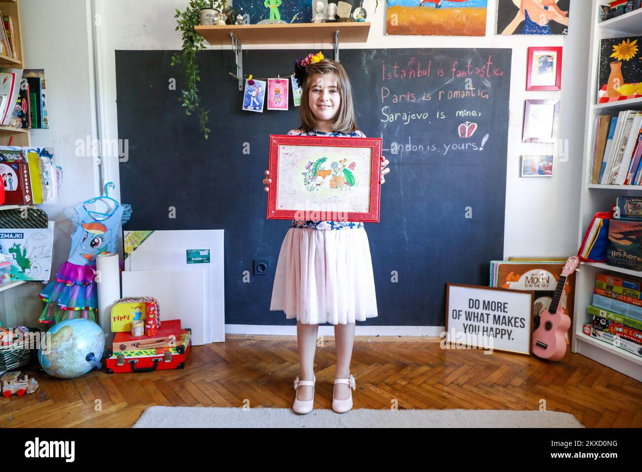 17.09.2019.Bosnia and Herzegovina - Asya Isovic , a 9-year-old artist ...