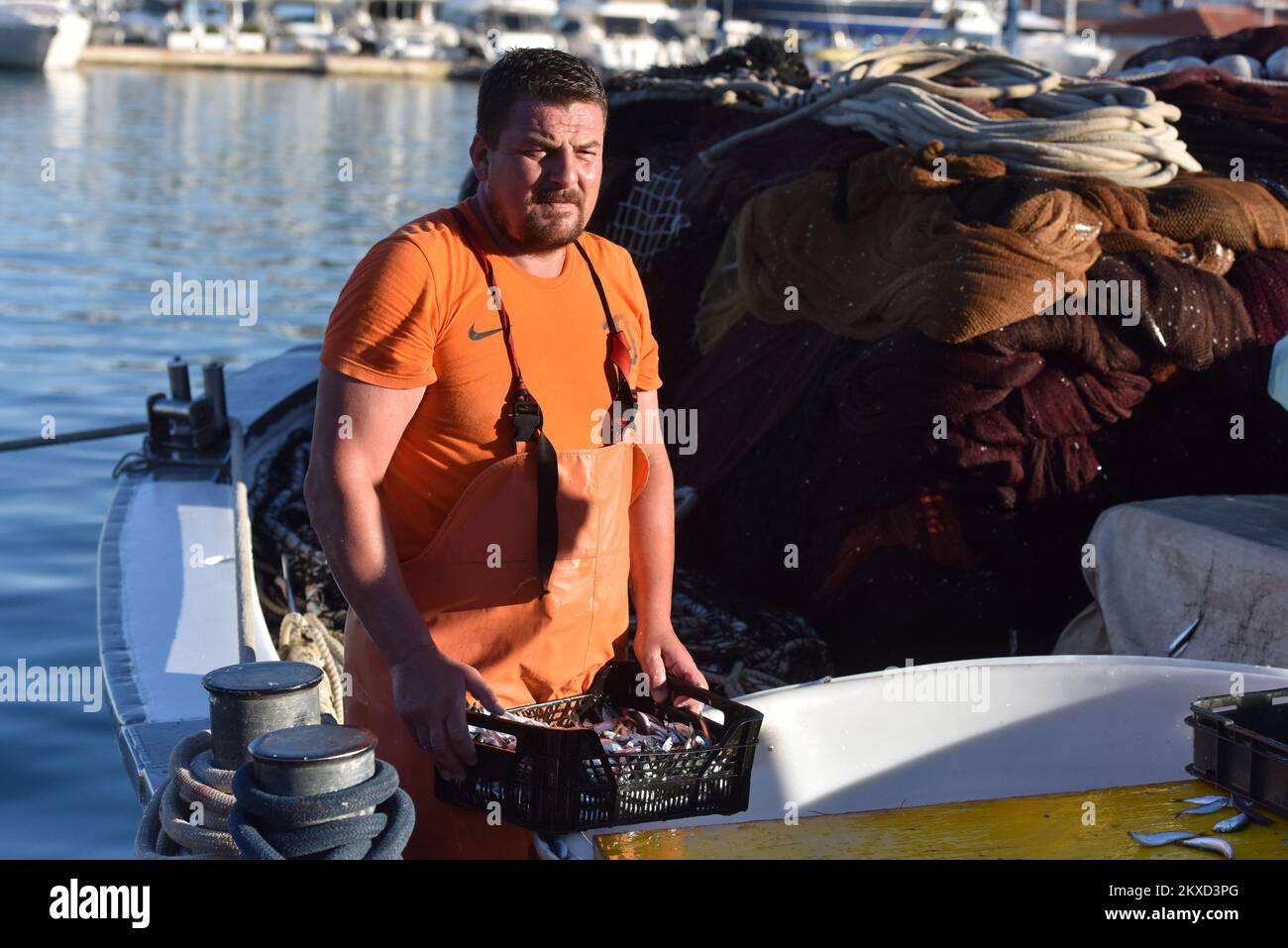 27.09.2019., Tribunj, Croatia - After a full moon and bad weather ...