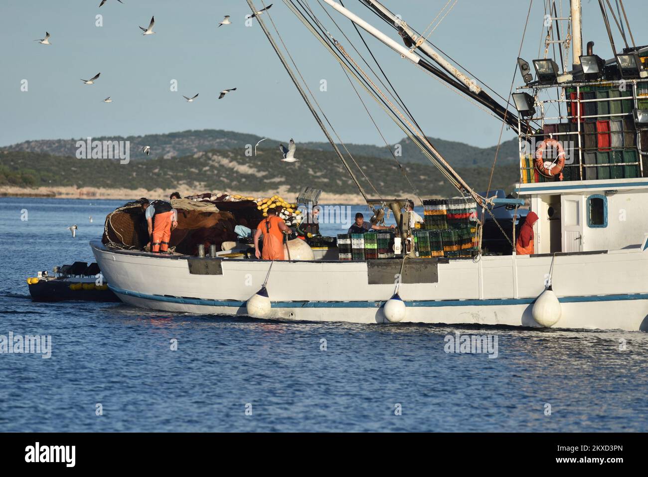 27.09.2019., Tribunj, Croatia - After a full moon and bad weather ...