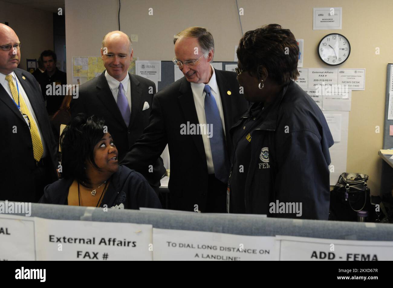 State, Federal and FEMA Officials at JFO in Alabama. Alabama Severe ...