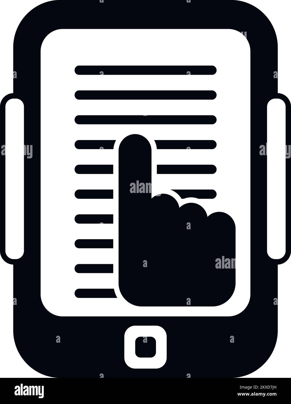 Phone interaction icon simple vector. Digital mobile. People team Stock ...