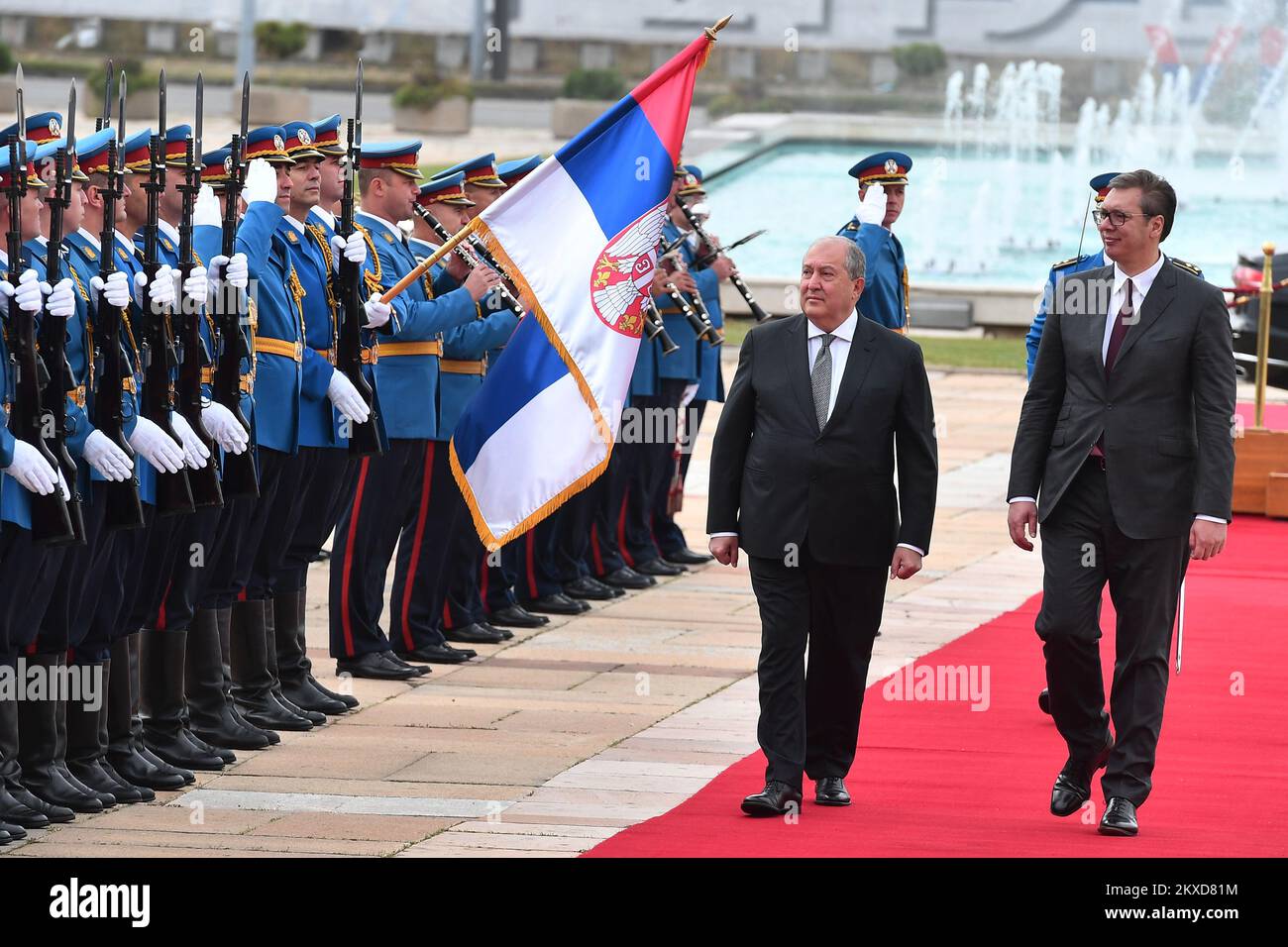 04.10.2019., Belgrade - Armenian President Armen Sarkissian arrived on ...
