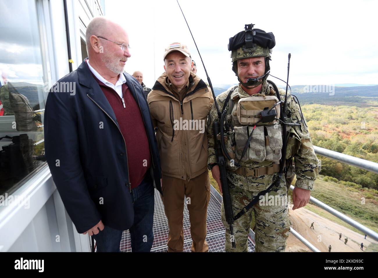 04.10.2019., Croatia, Slunj - At the military training ground "Eugen ...
