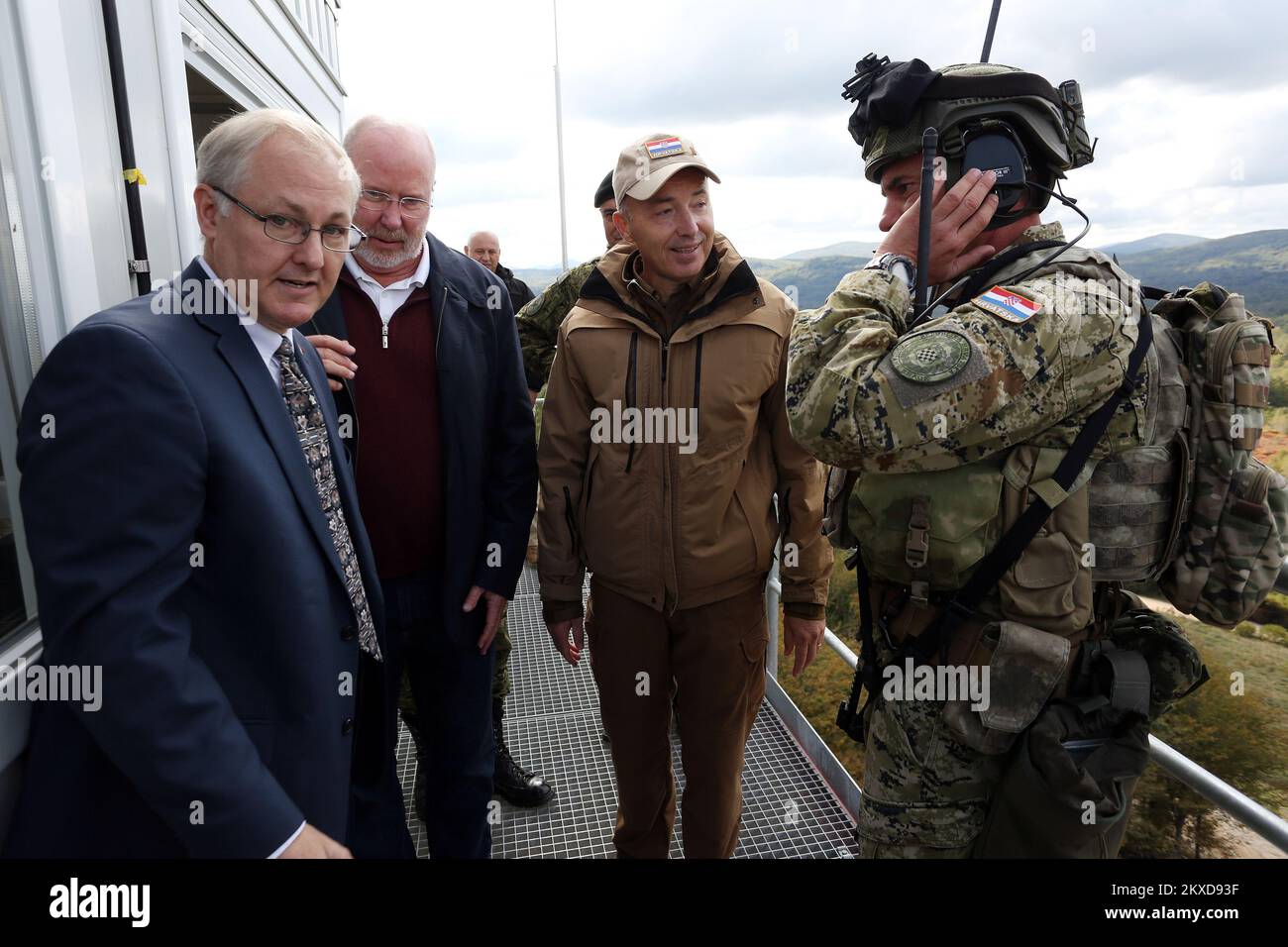 04.10.2019., Croatia, Slunj - At the military training ground "Eugen ...
