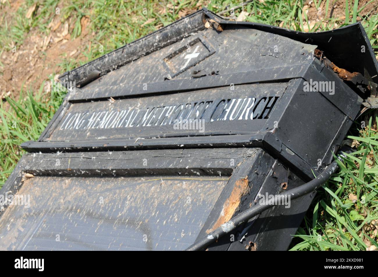 Destroyed Church Sign in Alabama. Alabama Severe Storms, Tornadoes ...