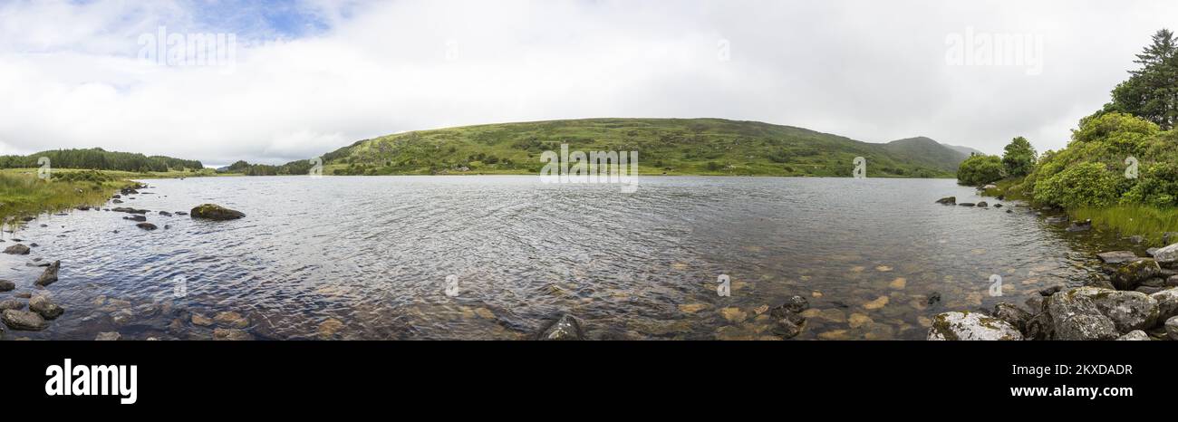 Panoramic picture of a lake in Killarney National Park in southern ...