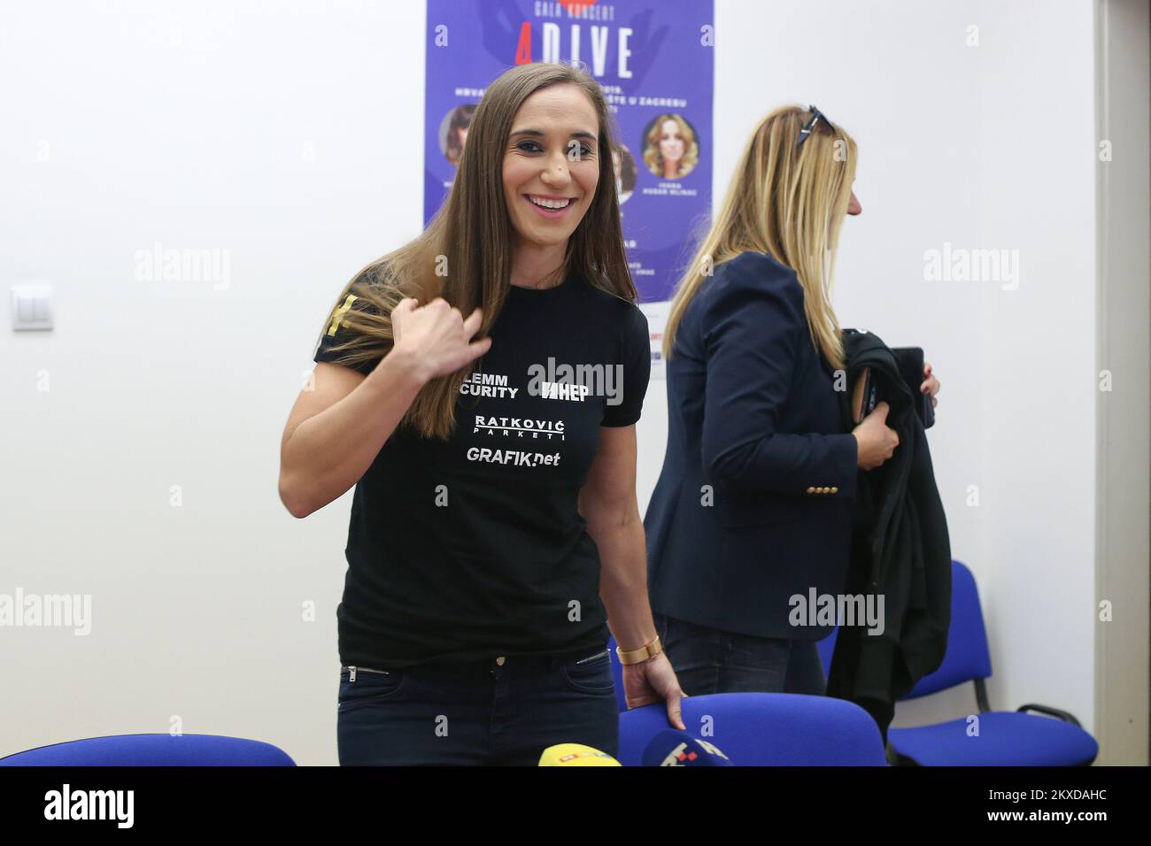 08.10.2019., Zagreb - Croatian female boxer held a press conference ...