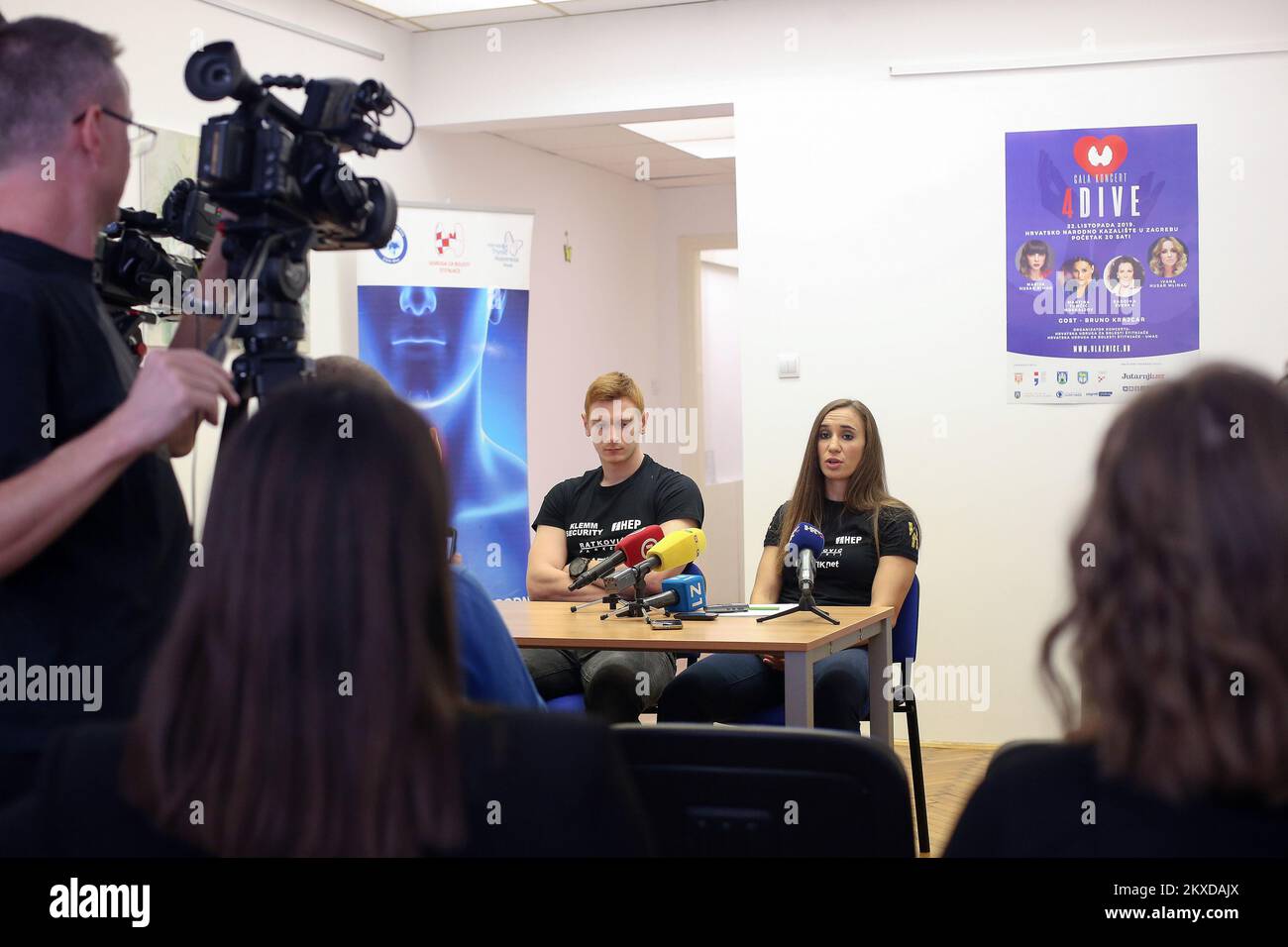08.10.2019., Zagreb - Croatian female boxer held a press conference ...