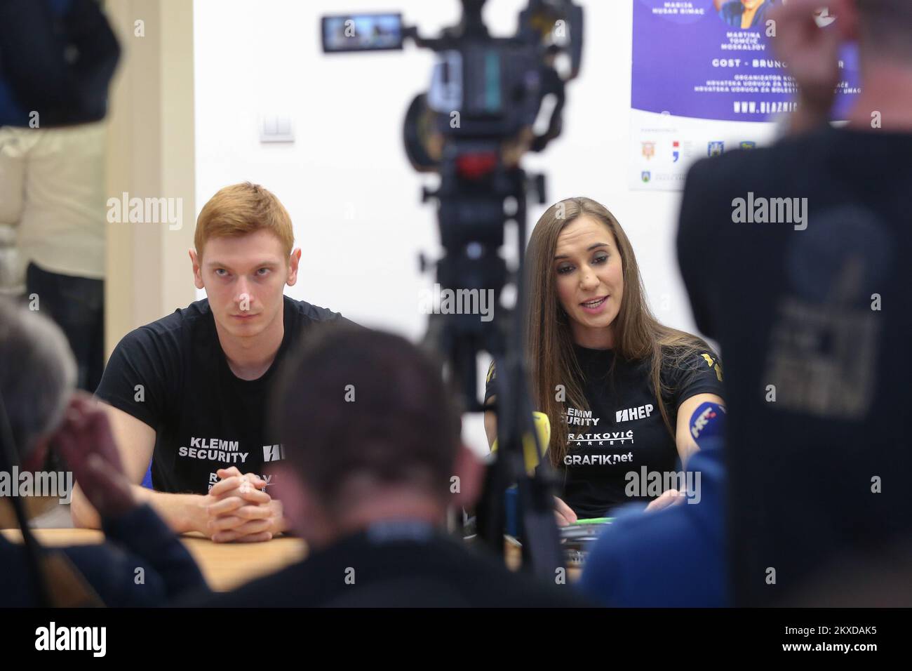 08.10.2019., Zagreb - Croatian female boxer held a press conference ...