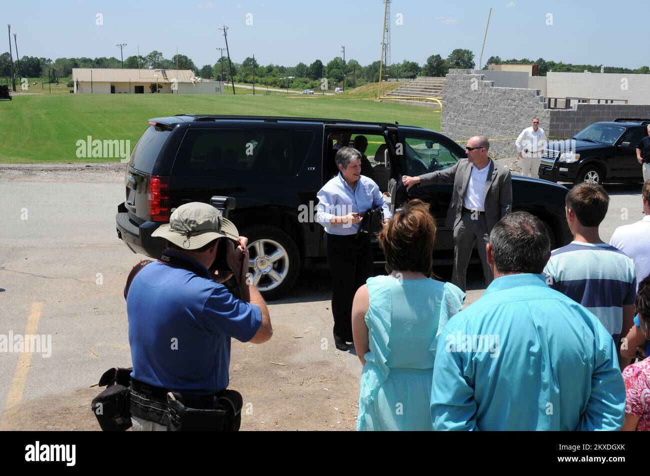 Us Homeland Security Secretary At Devastated High School In Al Alabama Severe Storms Tornadoes