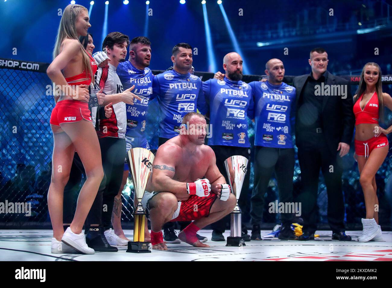 09.11.2019., Zagreb, Croatia - Mariusz Pudzianowski of Poland fights ...