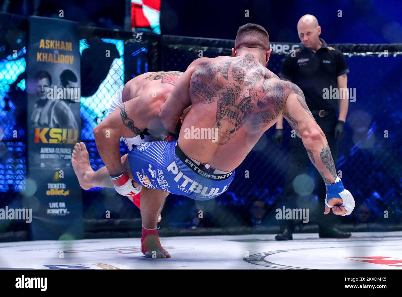 09.11.2019., Zagreb, Croatia - Mariusz Pudzianowski of Poland fights ...