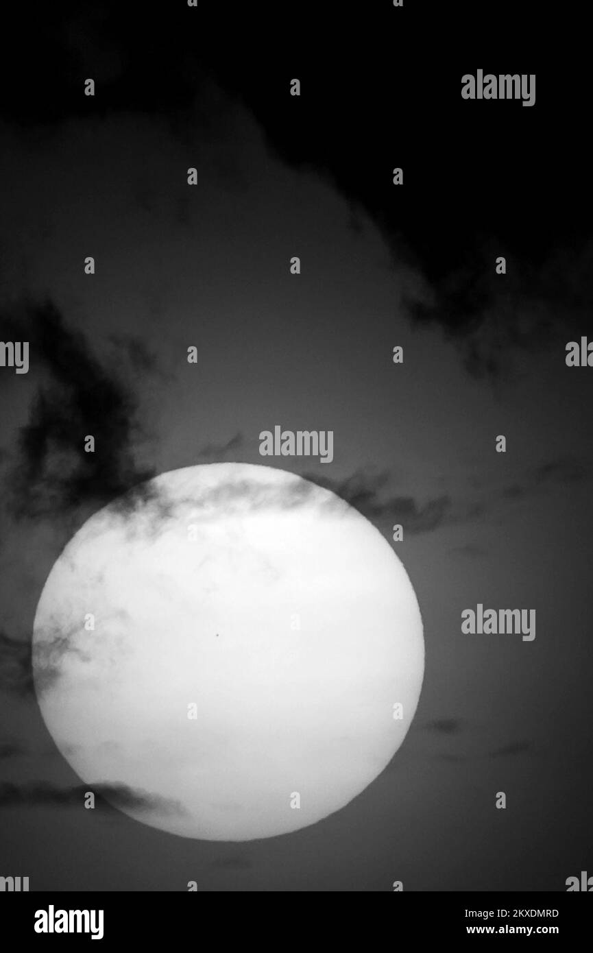 11.11.2019., Croatia, Split - Mercury Transit in Front of the Sun, a ...