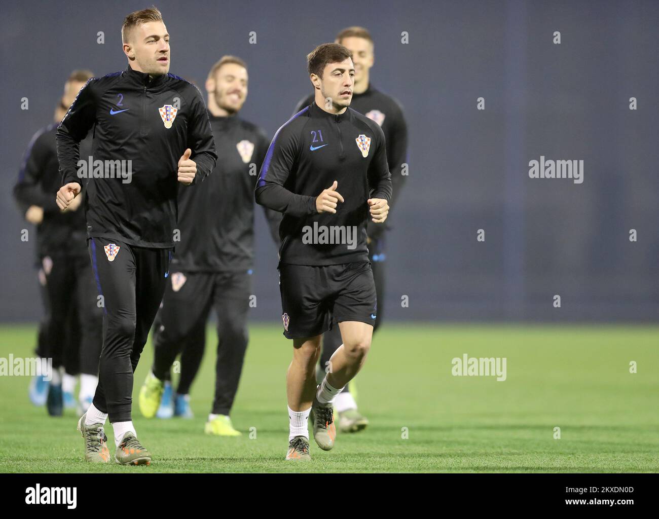 11.11.2019., Croatia, Zagreb - Training of the Croatian football team ...