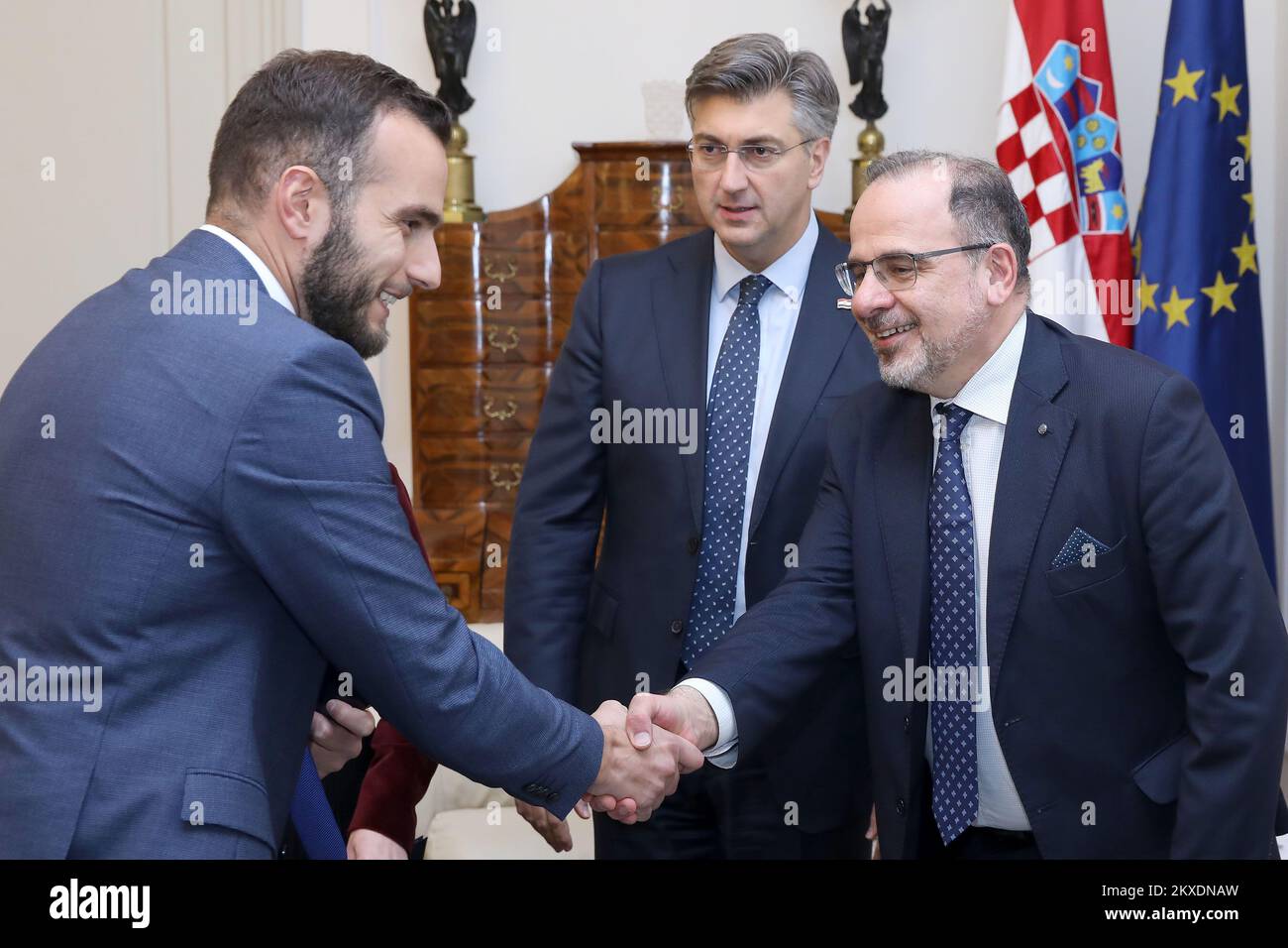 13.11.2019., Zagreb, Croatia - Croatian Prime Minister Andrej Plenkovic ... 13.11.2019., Zagreb, Croatia - Croatian Prime Minister Andrej Plenkovic ...