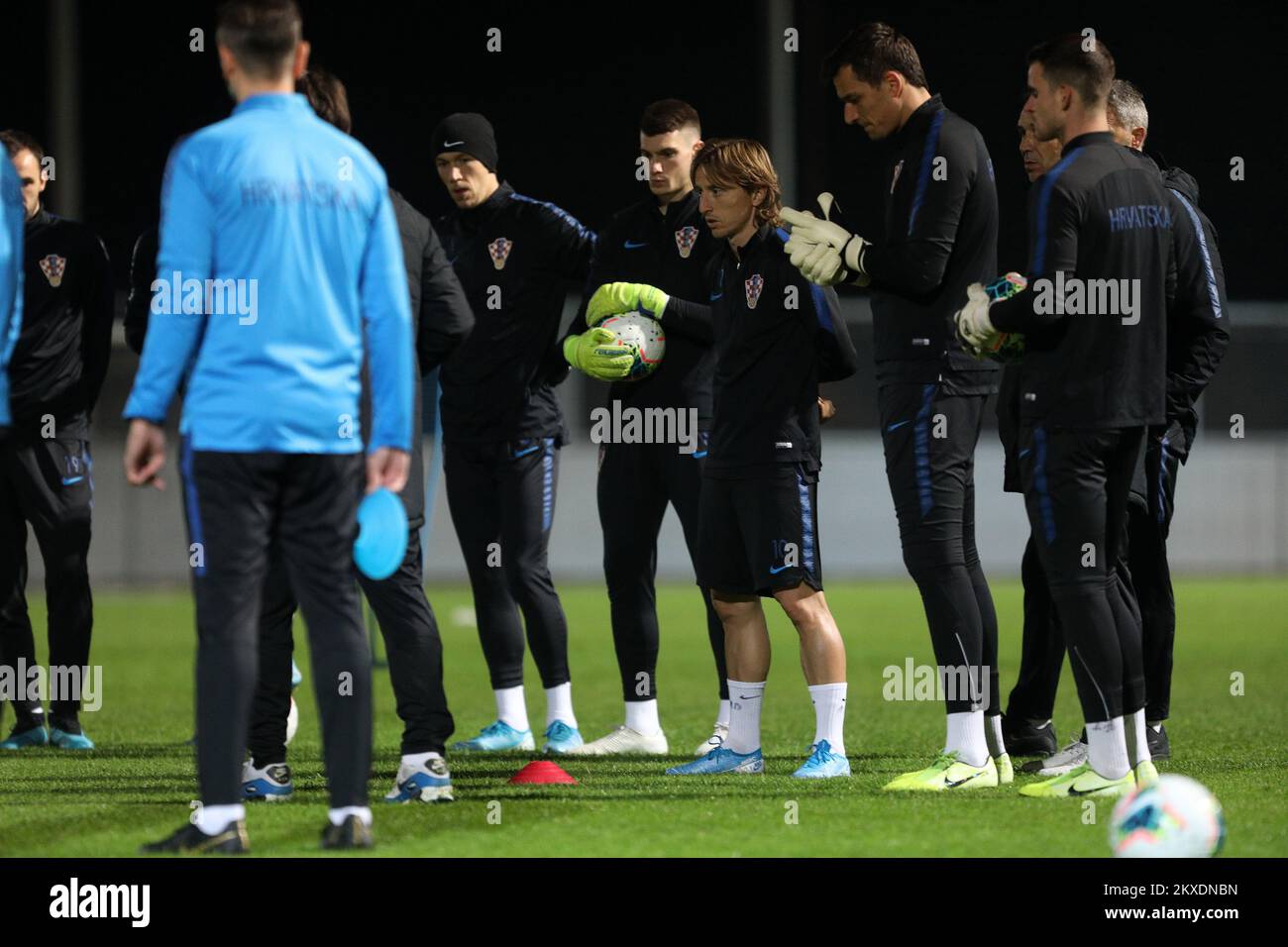 13.11.2019., Rijeka, Croatia - Dominik Livakovic, Luka Modric and Lovre ...