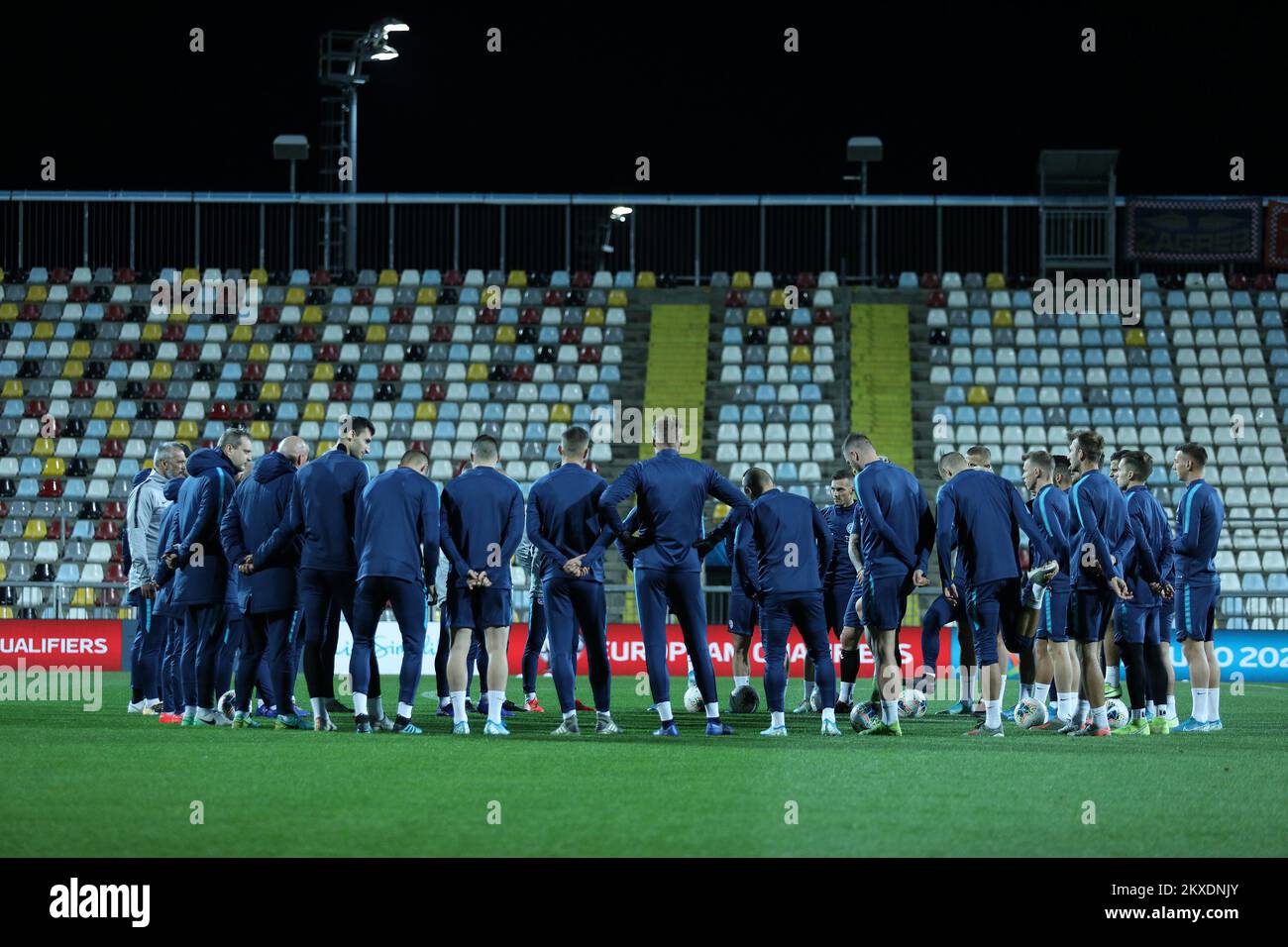 15.11.2019., Rijeka, Croatia - Training of the Slovakia football team ...