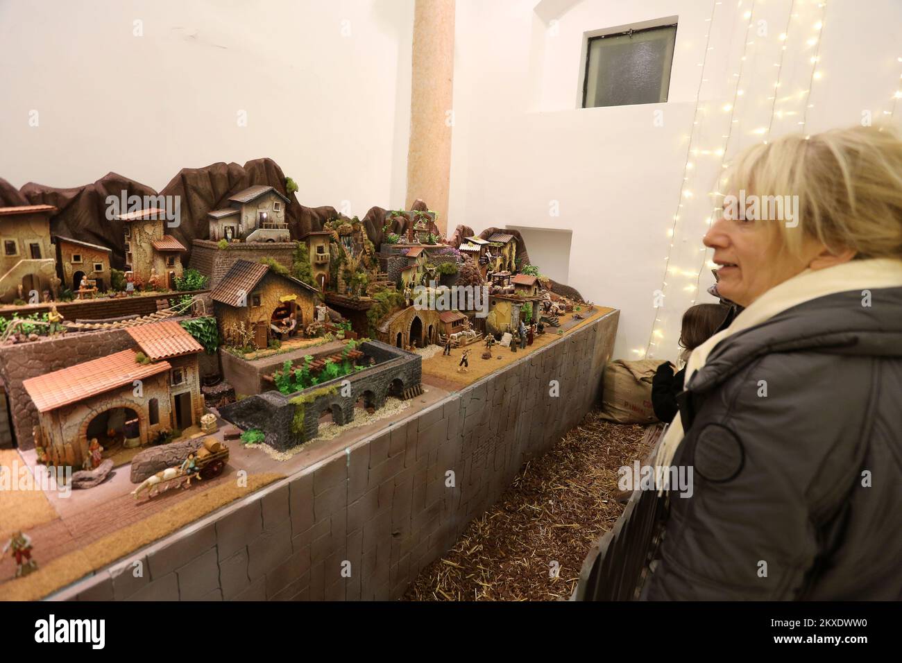 01.12.2019., Croatia, Rijeka - With lighting of electric lamps the ...