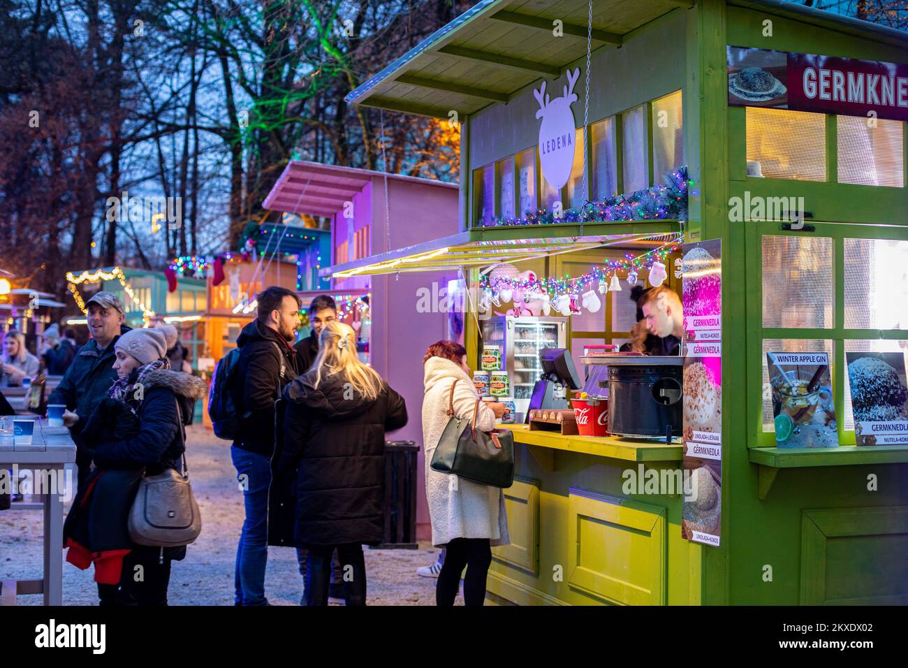 01.12.2019., Croatia, Zagreb - In the evening, Advent program started ...