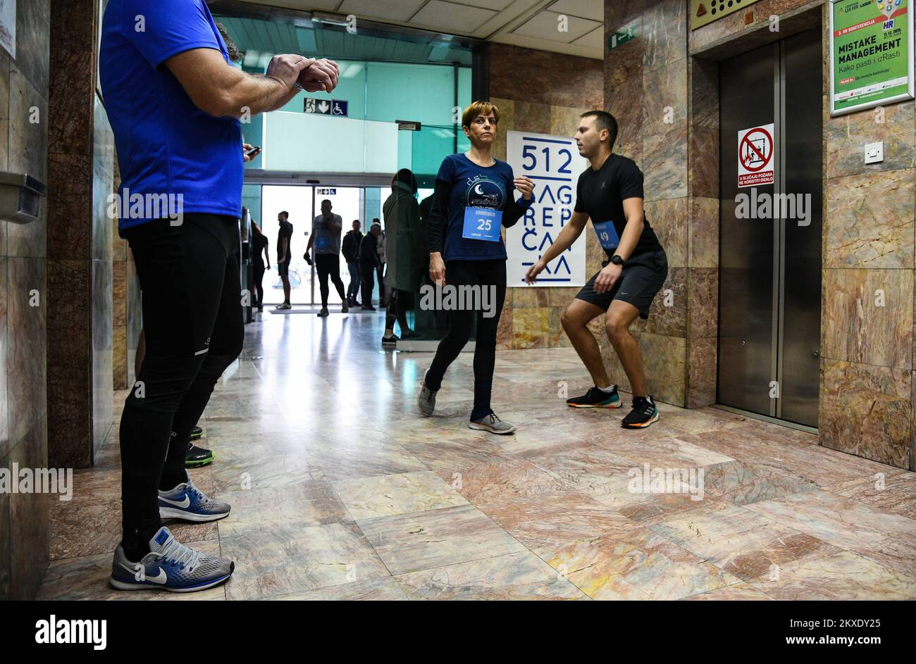 07.12.2019.. Zagreb - Zagrepcanka 512 - utrka stepenicama Photo: Josip ...