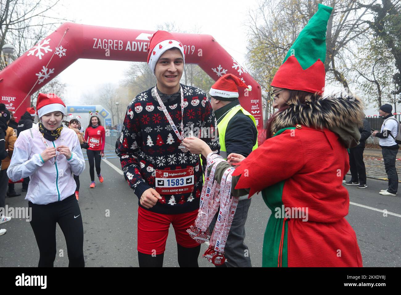 08.12.2019., Zagreb - Cetvrto izdanje humanitarne utrke Zagreb Advent ...