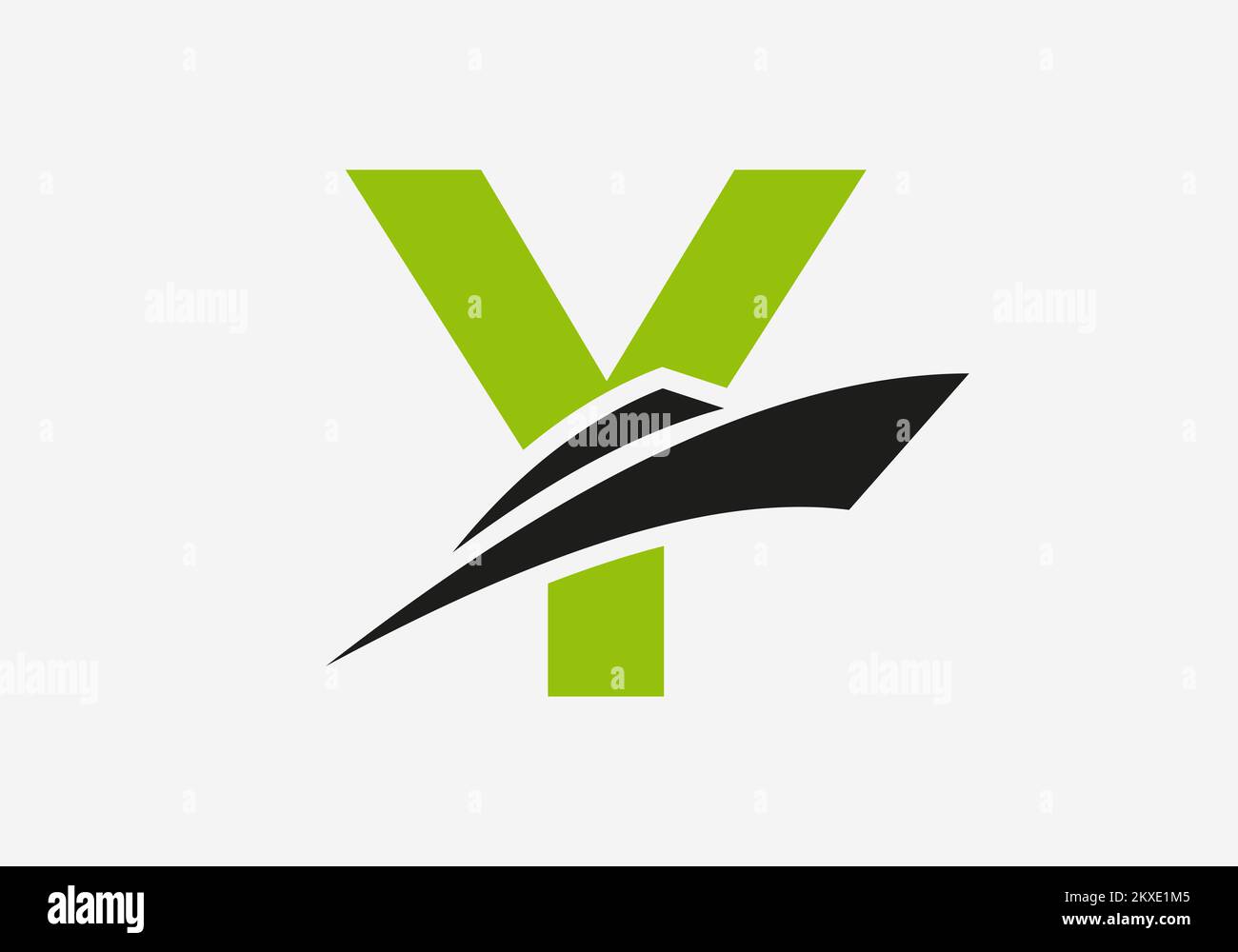 Letter Y Shipping Logo Sailboat Symbol. Nautical Ship Sailing Boat Icon ...