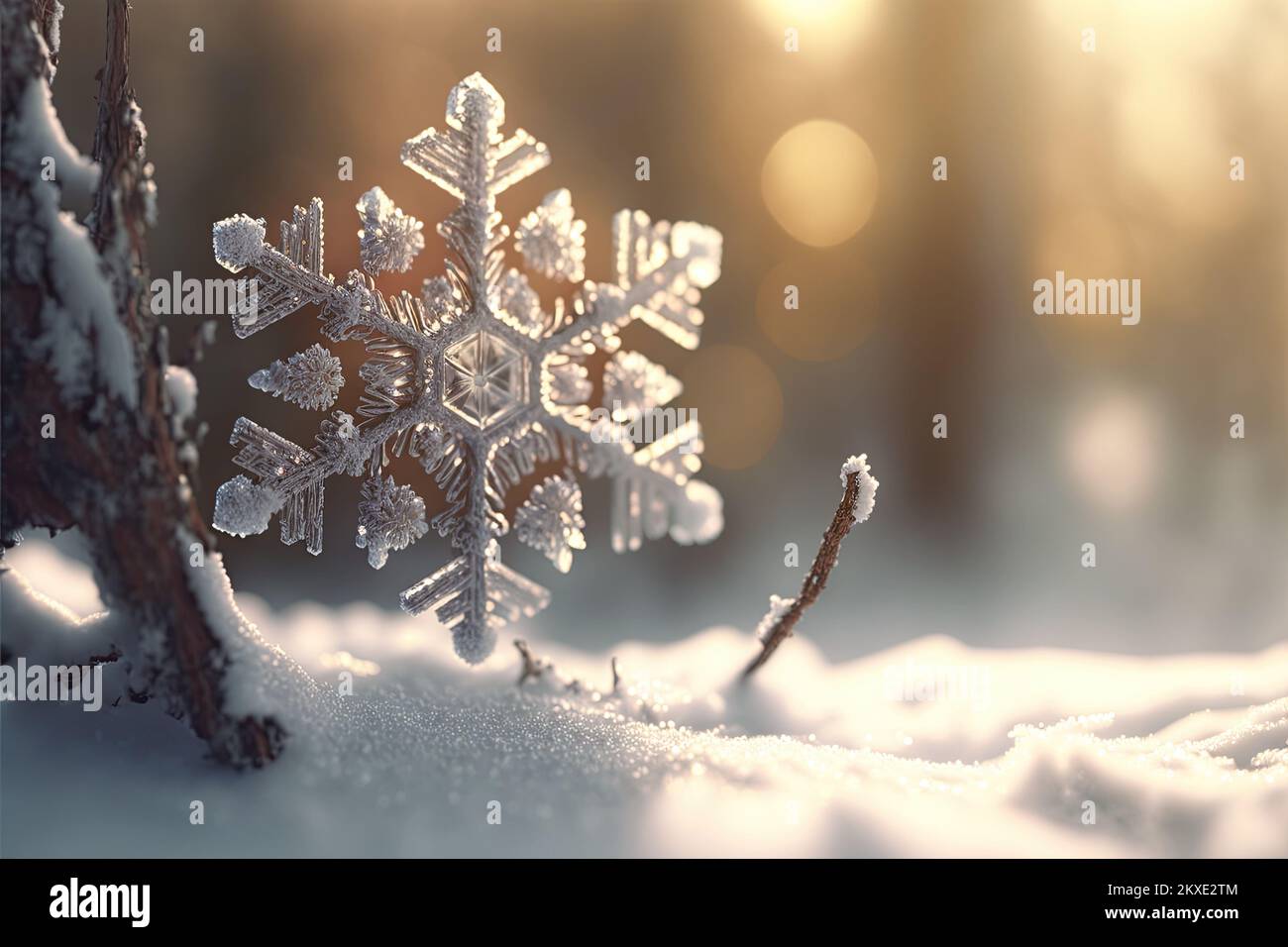 Snowflake microscope not flower hi-res stock photography and images - Alamy