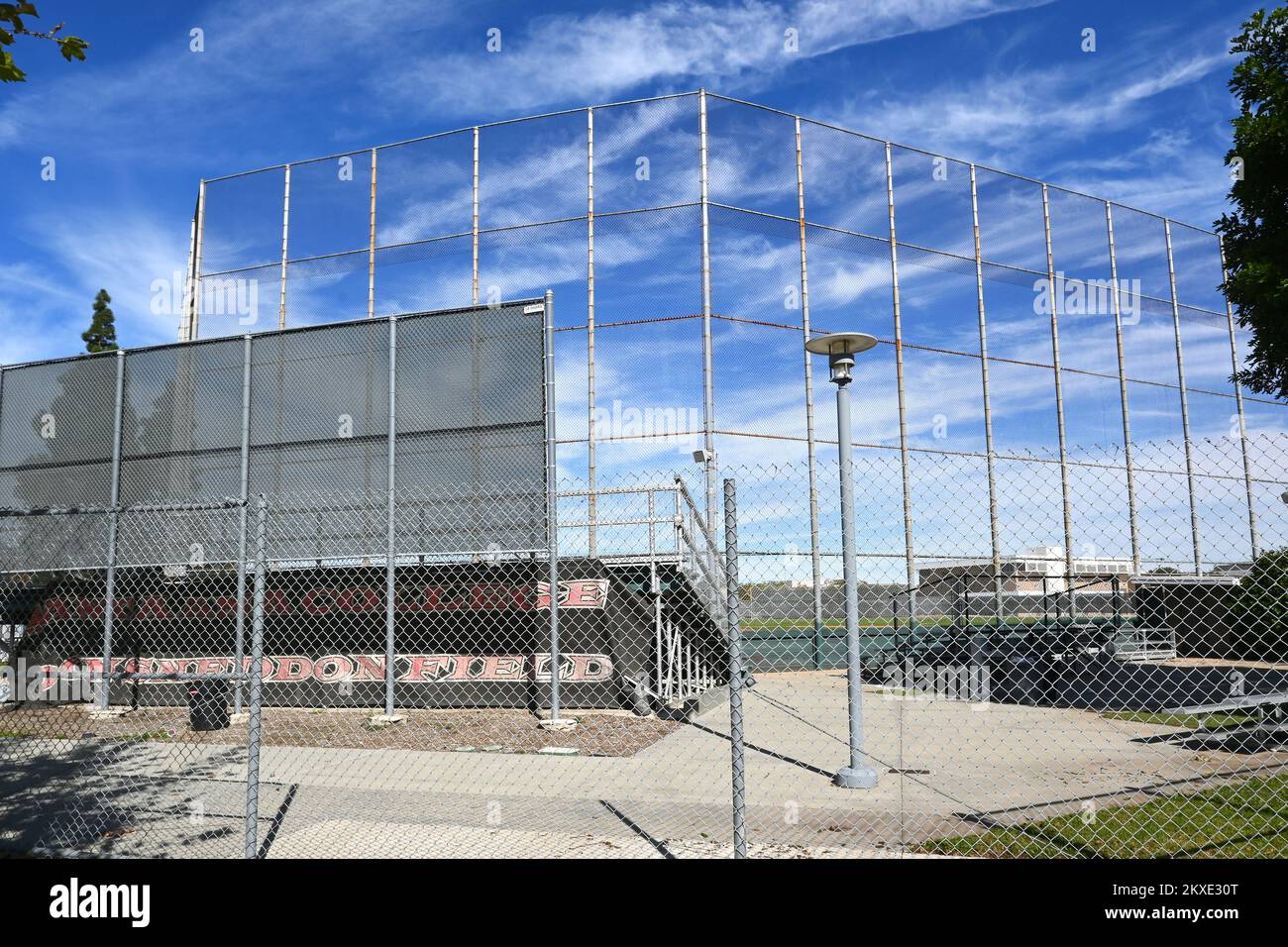 SANTA ANA, CALIFORNIA - 11 NOV 2022: Don Sneedon Baseball Field on the ...