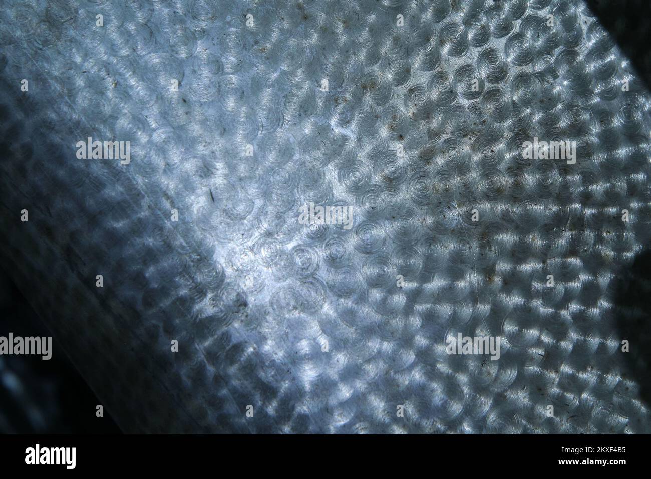 The detail of the surface of the body panel of the old car. The work of ...