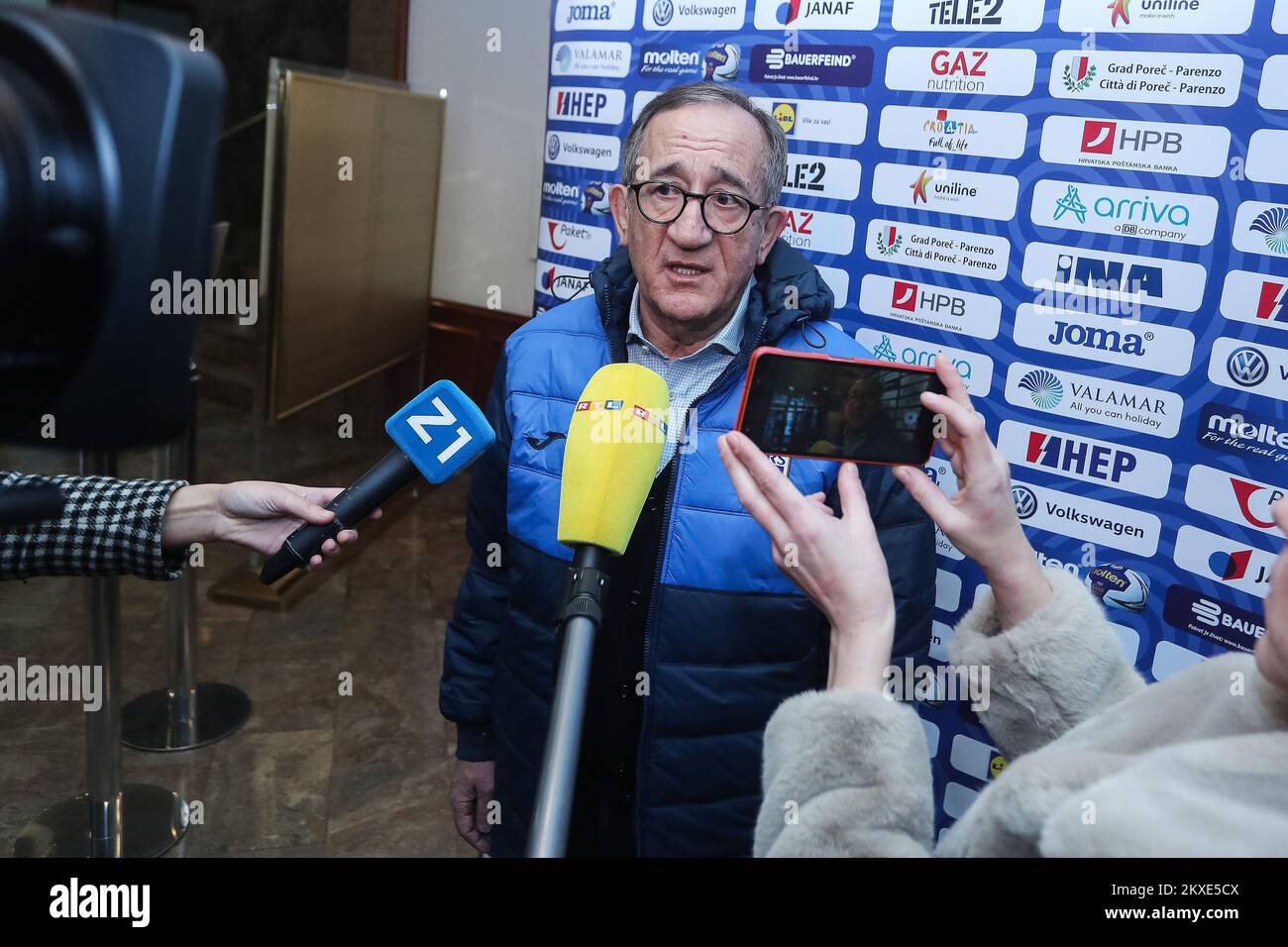 08.01.2020., Hotel Panorama, Zagreb - Croatian handball players ...