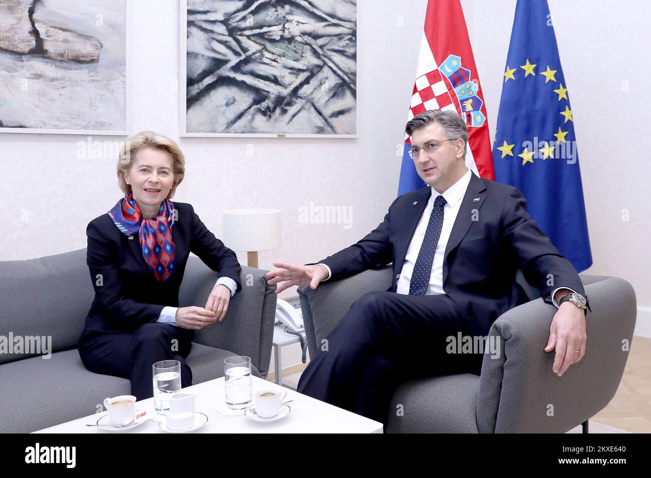 10.01.2020., Zagreb, Croatia - Croatian Prime Minister Andrej Plenkovic ...