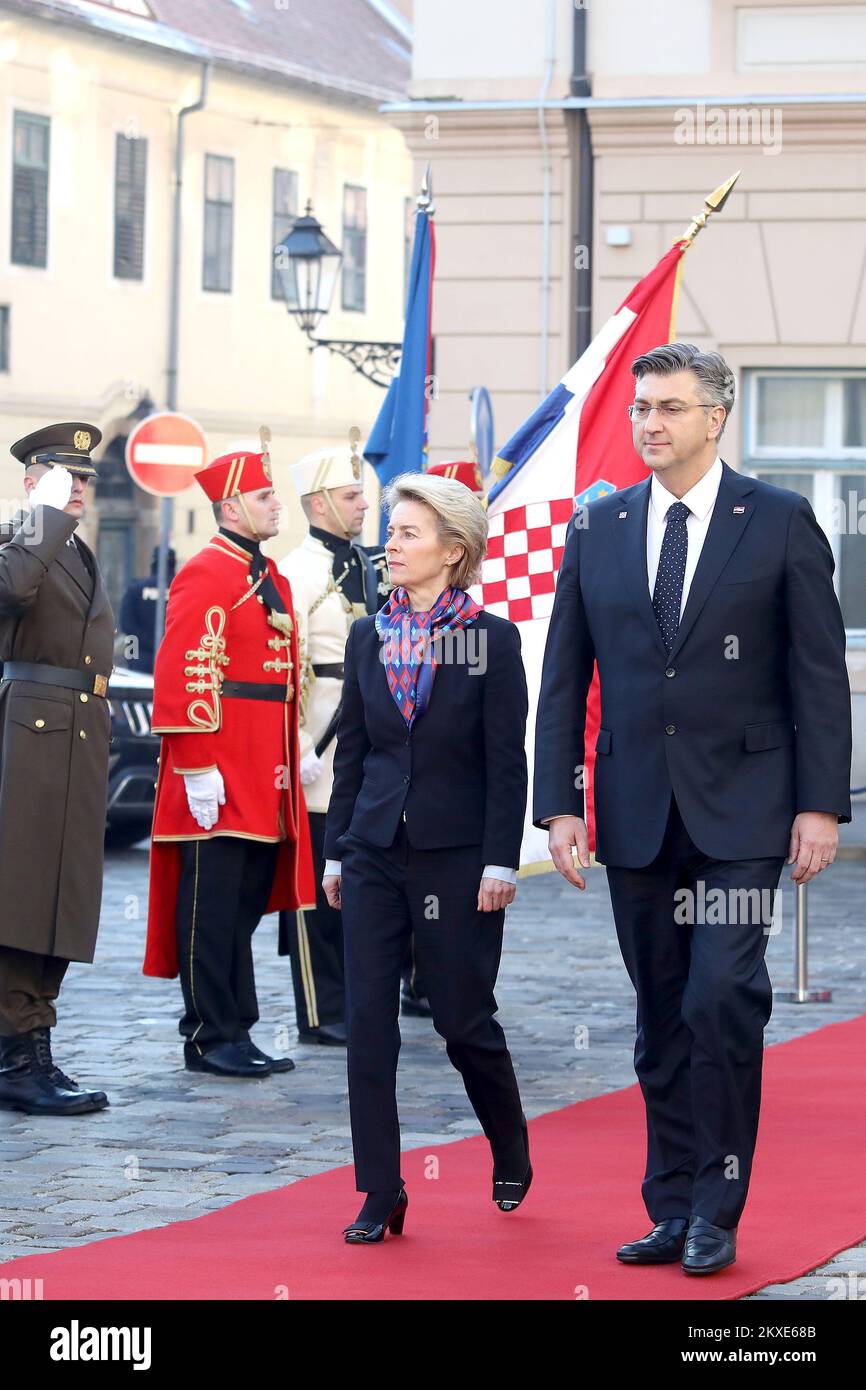 10.01.2020., Zagreb, Croatia - Croatian Prime Minister Andrej Plenkovic ... 10.01.2020., Zagreb, Croatia - Croatian Prime Minister Andrej Plenkovic ...