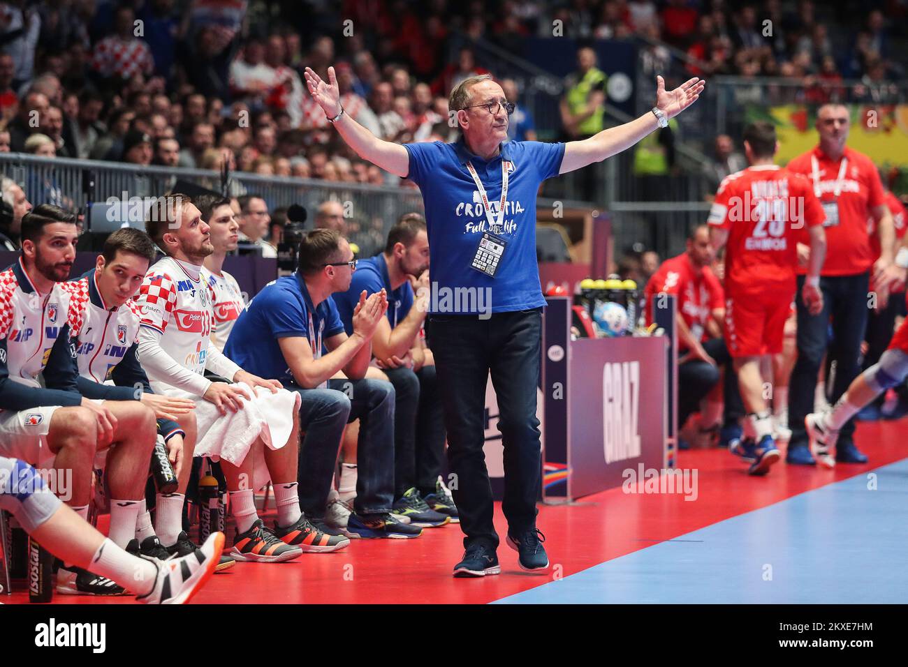 13.01.2020., Stadthalle Graz, Graz, Austria - European Handball ...