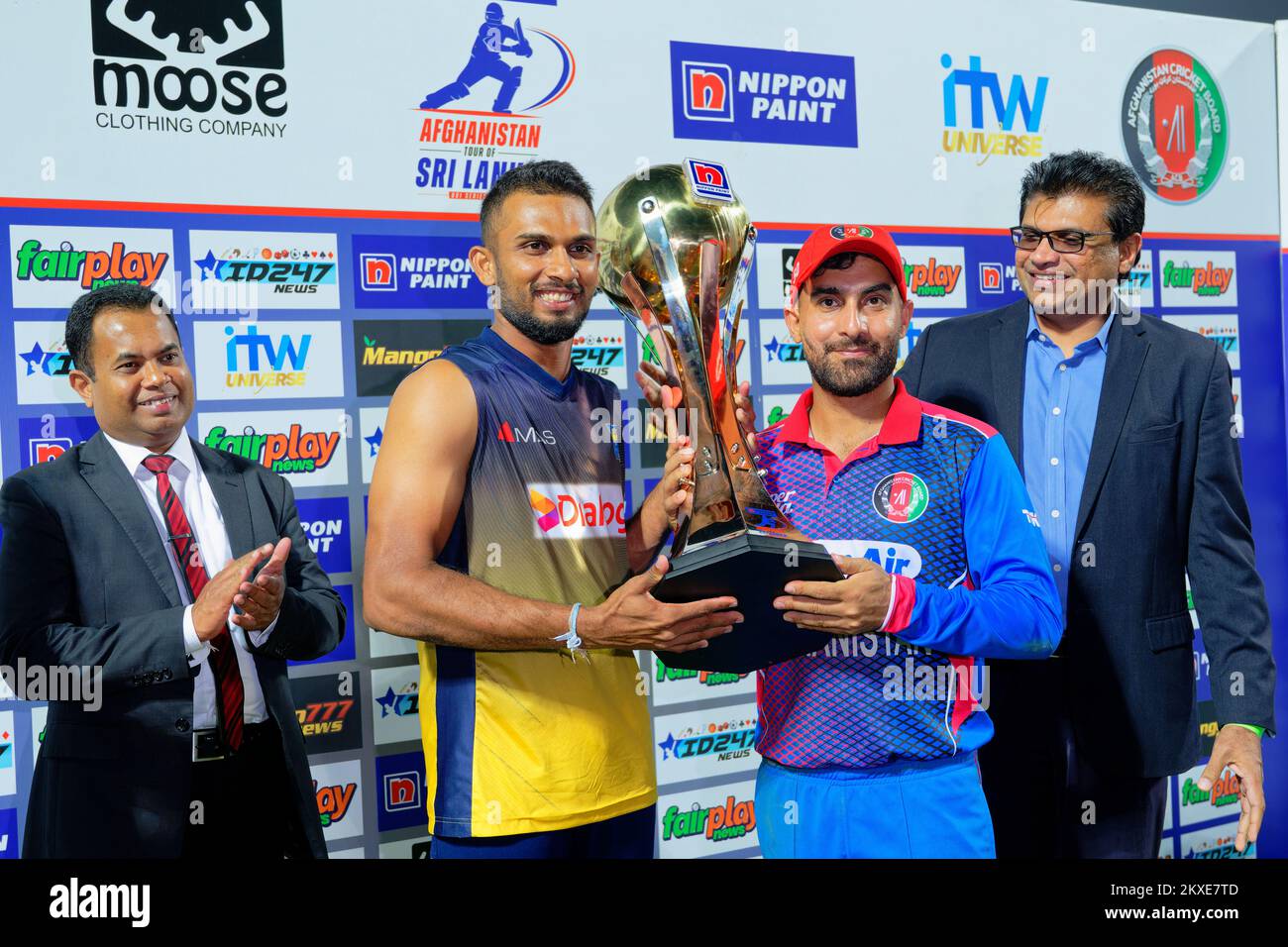 Kandy, Sri Lanka. 30th November 2022. Sri Lanka's captain Dasun Shanaka ...