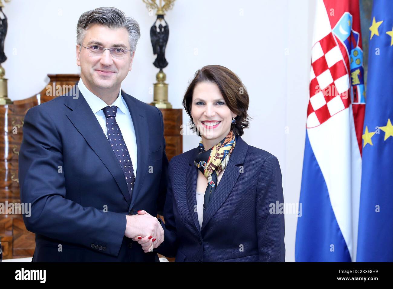 17.01.2020., Zagreb,Croatia - Croatian Prime Minister Andrej Plenkovic ...