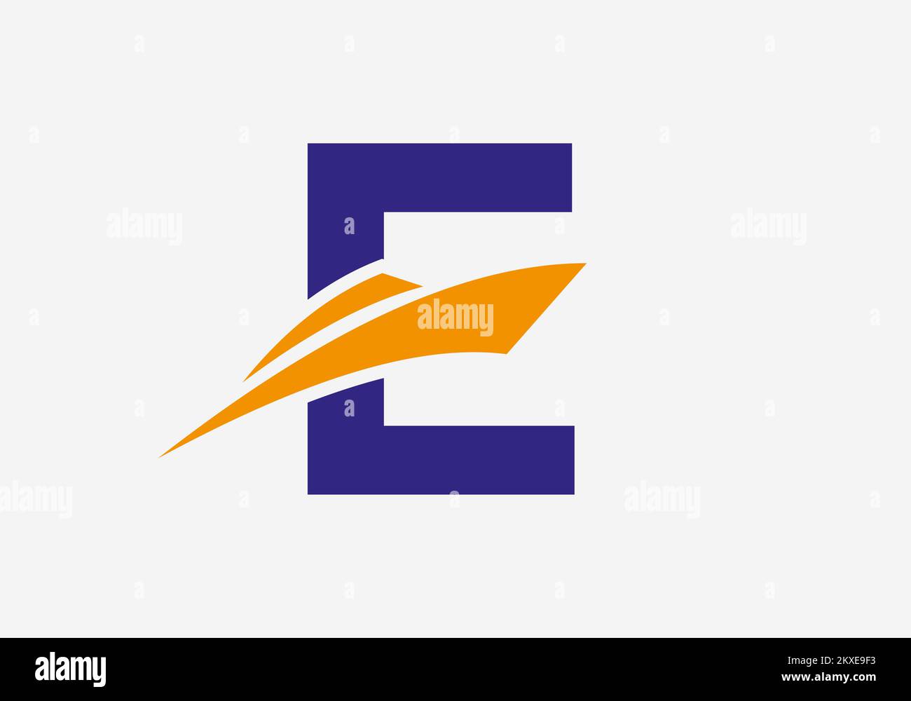 Letter E Shipping Logo Sailboat Symbol. Nautical Ship Sailing Boat Icon ...